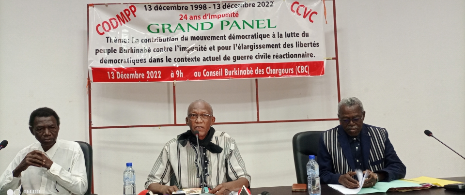 24è anniversaire de l'assassinat de Norbert Zongo: un panel pour la ...